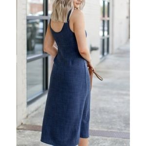 Blue Blush | Dresses | Blue Blush Button Up Tie Front Dress | Poshmark